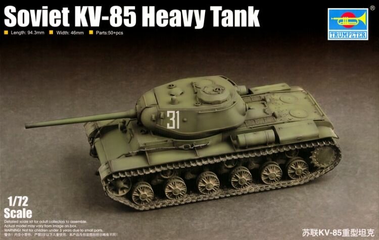 Советский тяжёлый танк КВ-85 (1/72) Trumpeter 07127