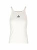 Топ Logo-embroidered ribbed top