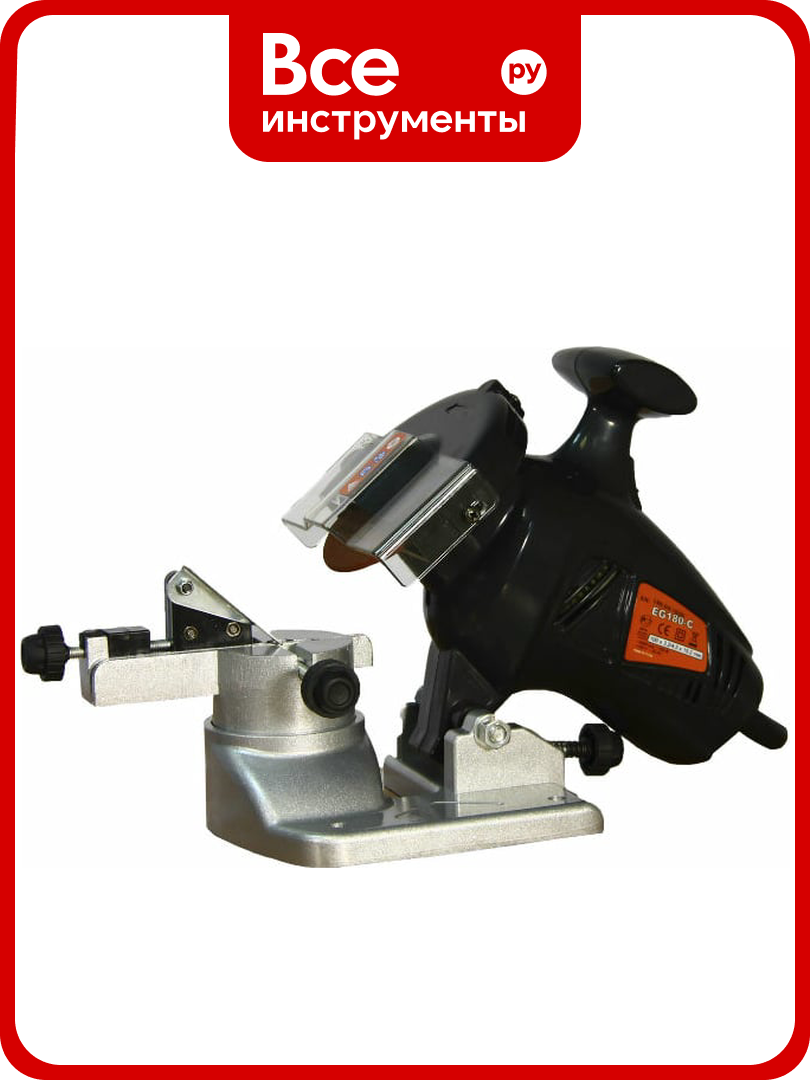 Заточной станок Rezer EG 180-C, 2 мм, защищенная, с защитным экраном, для цепей, бытовой категории