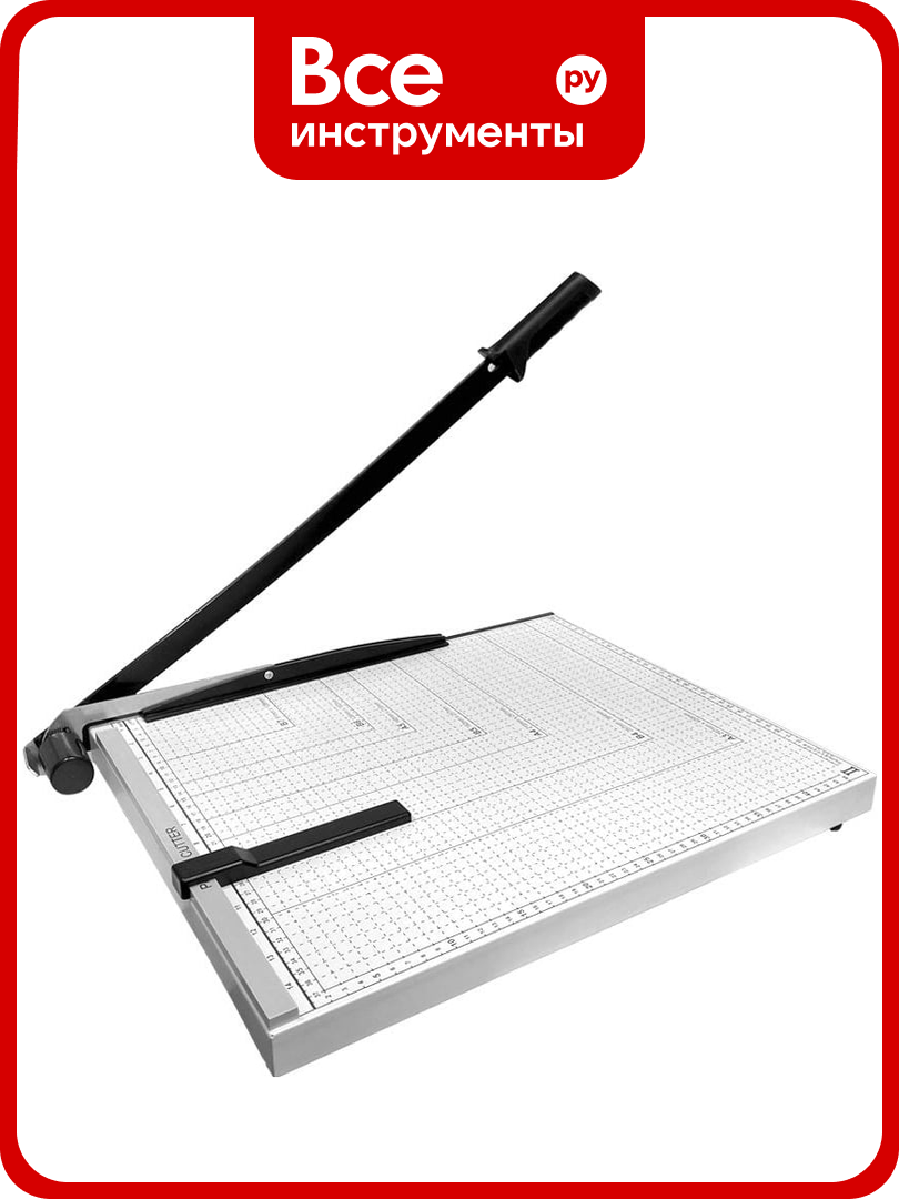 Сабельный резак для бумаги Office Kit формата А3 Cutter A3 OKC000A3, ручной прижим, система разметки, прочный корпус