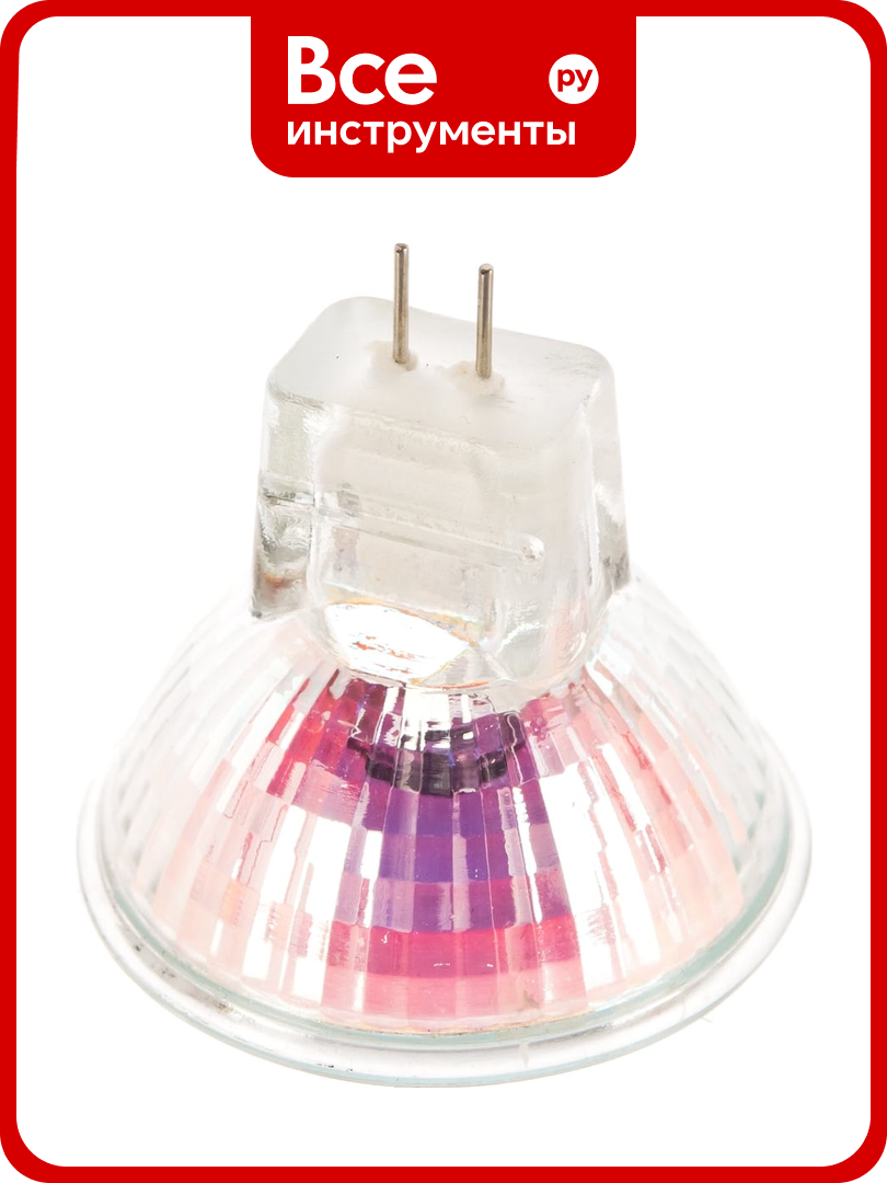 Галогенная лампочка ЭРА GU4-MR11-20W-12V-30CL, 20Вт, GU4 софит теплый белый свет