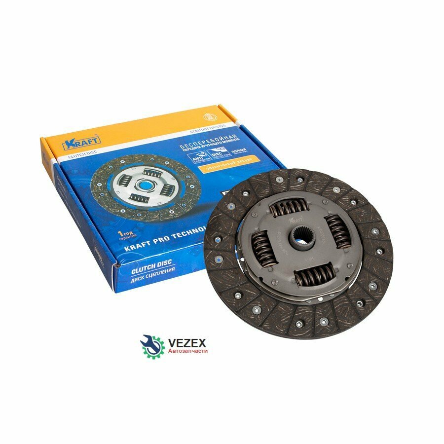 KRAFT KT098616 Диск сцепления Audi A2 (00-05) / Skoda Fabia (07-10) OBERKRAFT