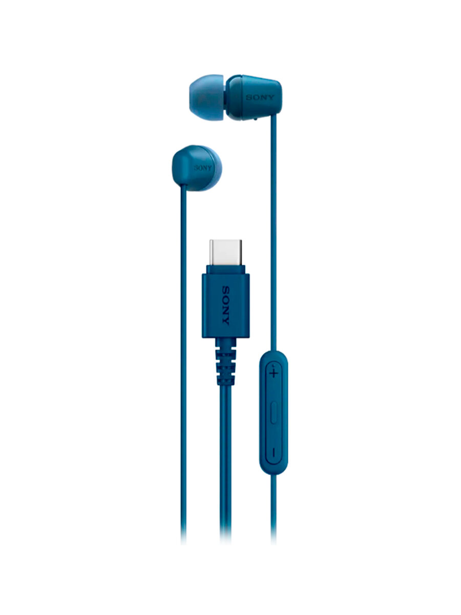 Sony IER-EX15C, синий, проводные наушники