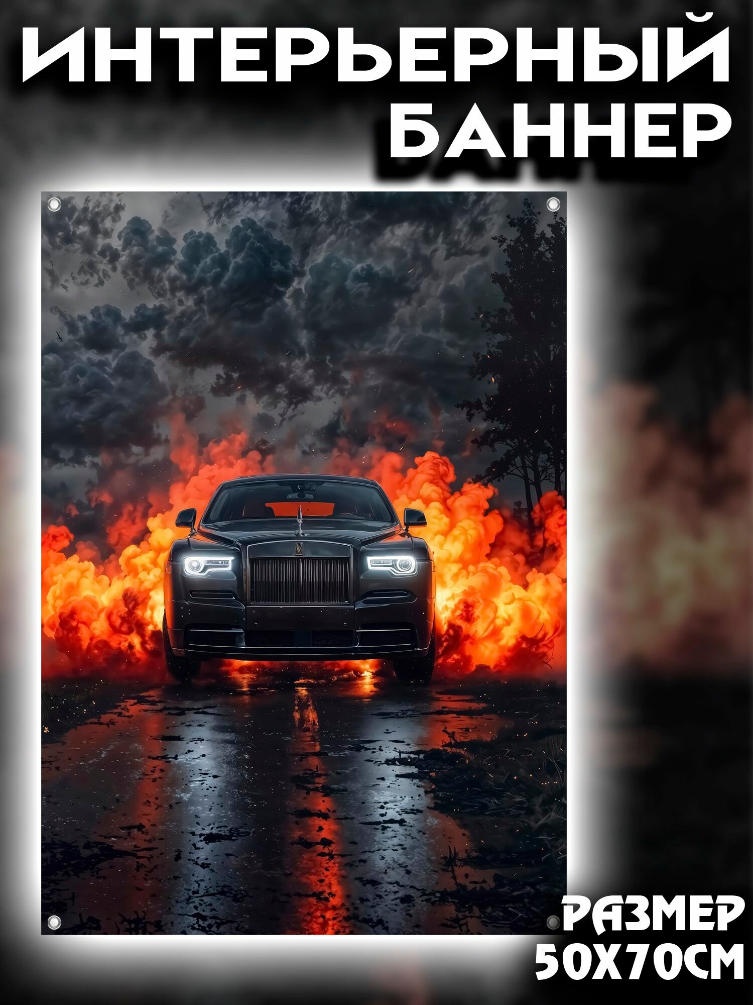 Баннер интерьерный на стену постер 50х70