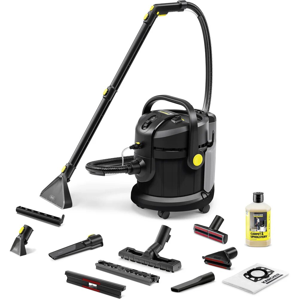Моющий пылесос Karcher SE 4 Go! Further, 1000Вт, 4л, 2м, черный