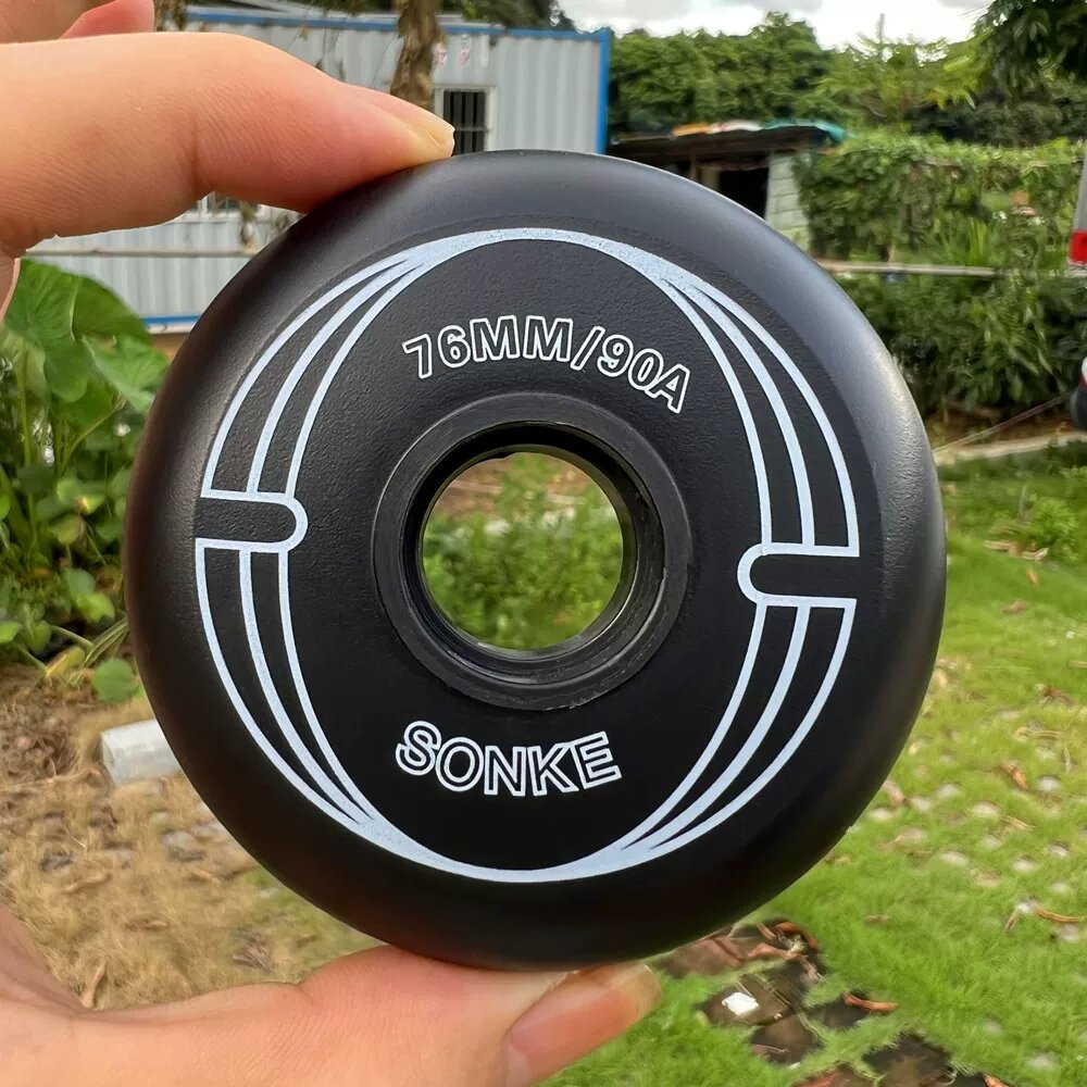 SONKE Все резиновые 76MM Колеса для роликовых коньков 4 пары