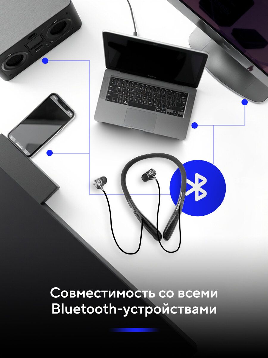 Bluetooth наушники беспроводные для спорта и игр с вибрацией DP08S