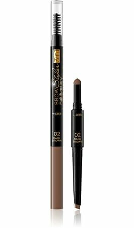 Карандаш для бровей Eveline Cosmetics Brow Styler, темно-коричневый, 1.2 г