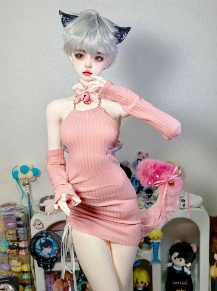 Облегающее платье для BJD куклы 1/3 и 1/4, Практичная обувь из ткани для повседневного ношения