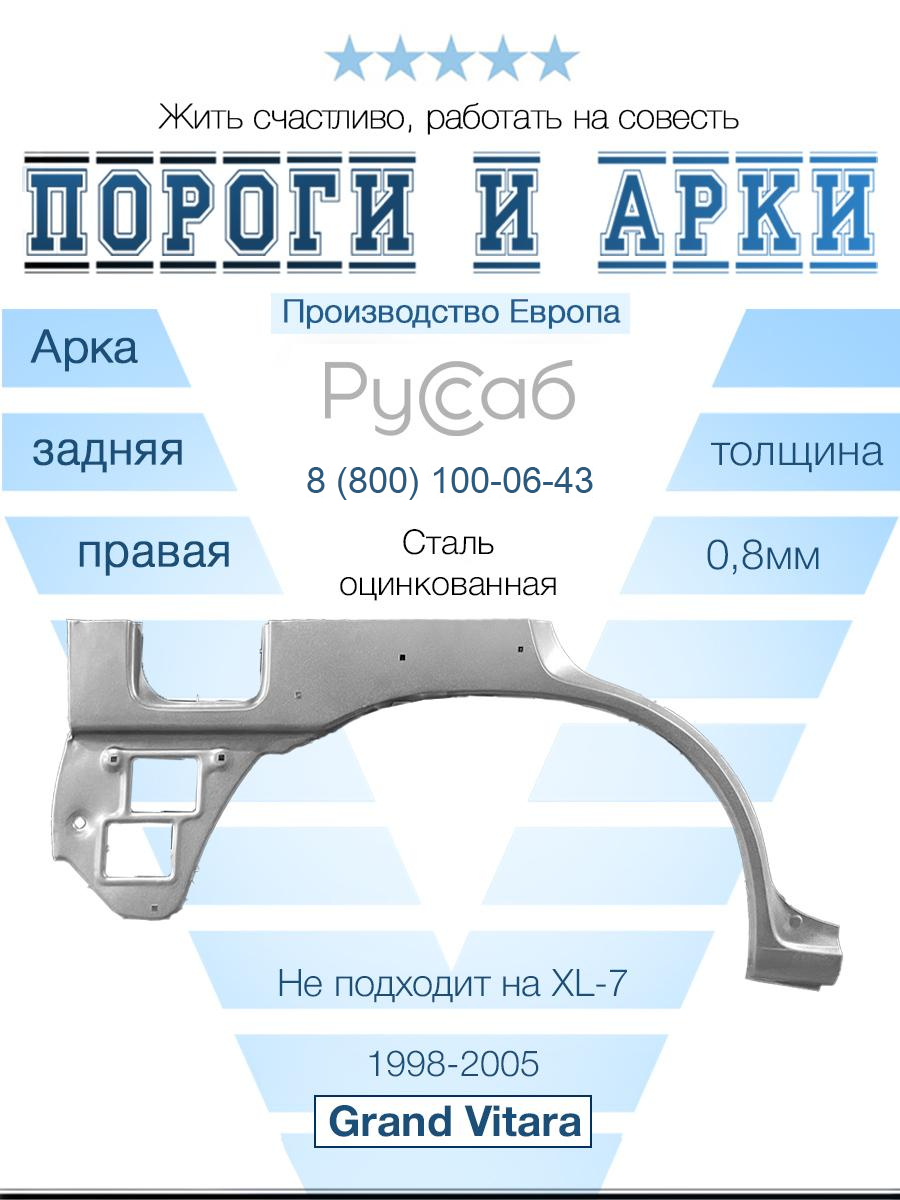 Арка правая для Suzuki Grand Vitara 1998-2005 (Polcar)