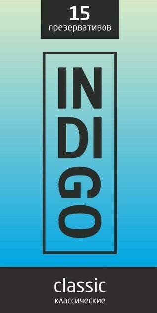 Классические презервативы Indigo Classic в силиконовой смазке, надежная защита, 15 шт.