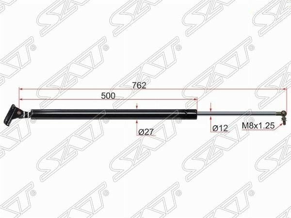 Амортизатор крышки багажника SAT ST-817804A000 Hyundai H1 97-07 / Starex 97-07 левый