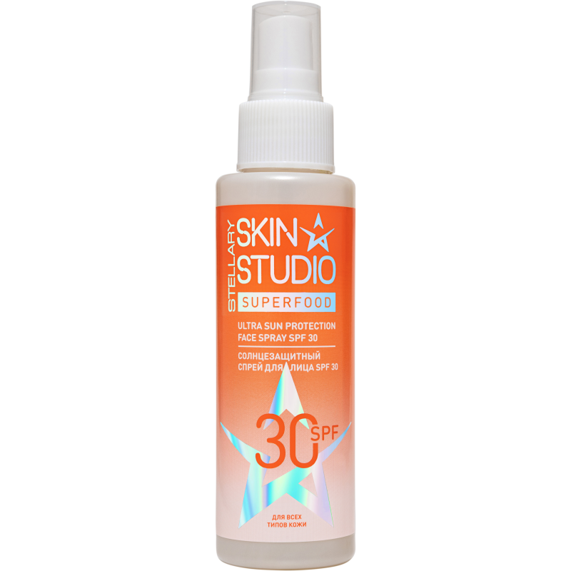 Солнцезащитный спрей Stellary skin studio для лица spf 30 / ultra sun protection face spray spf 30