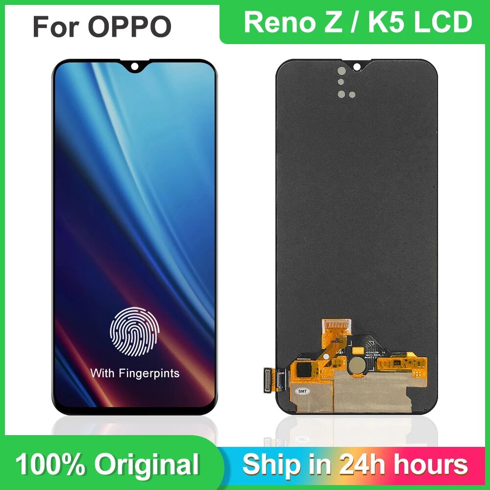 6,4-дюймовый AMOLED для OPPO K5, ЖК-дисплей, преобразователь сенсорного экрана в сборе для Oppo Reno Z, ЖК-дисплей CPH1979 PCDM10 PCDT10, замена дисплея