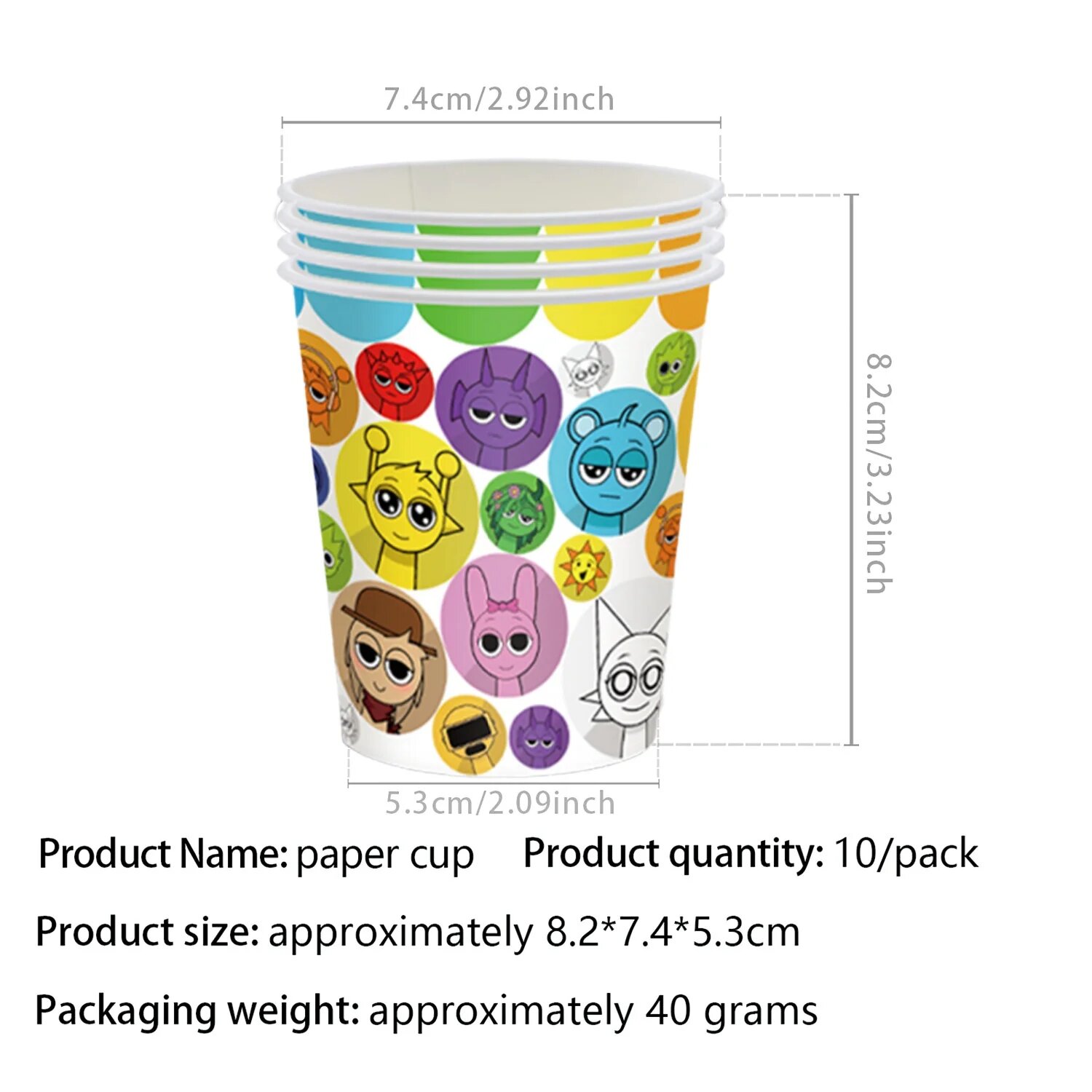 Бумажные стаканчики Disney, 10 шт, Color: cup-10pcs