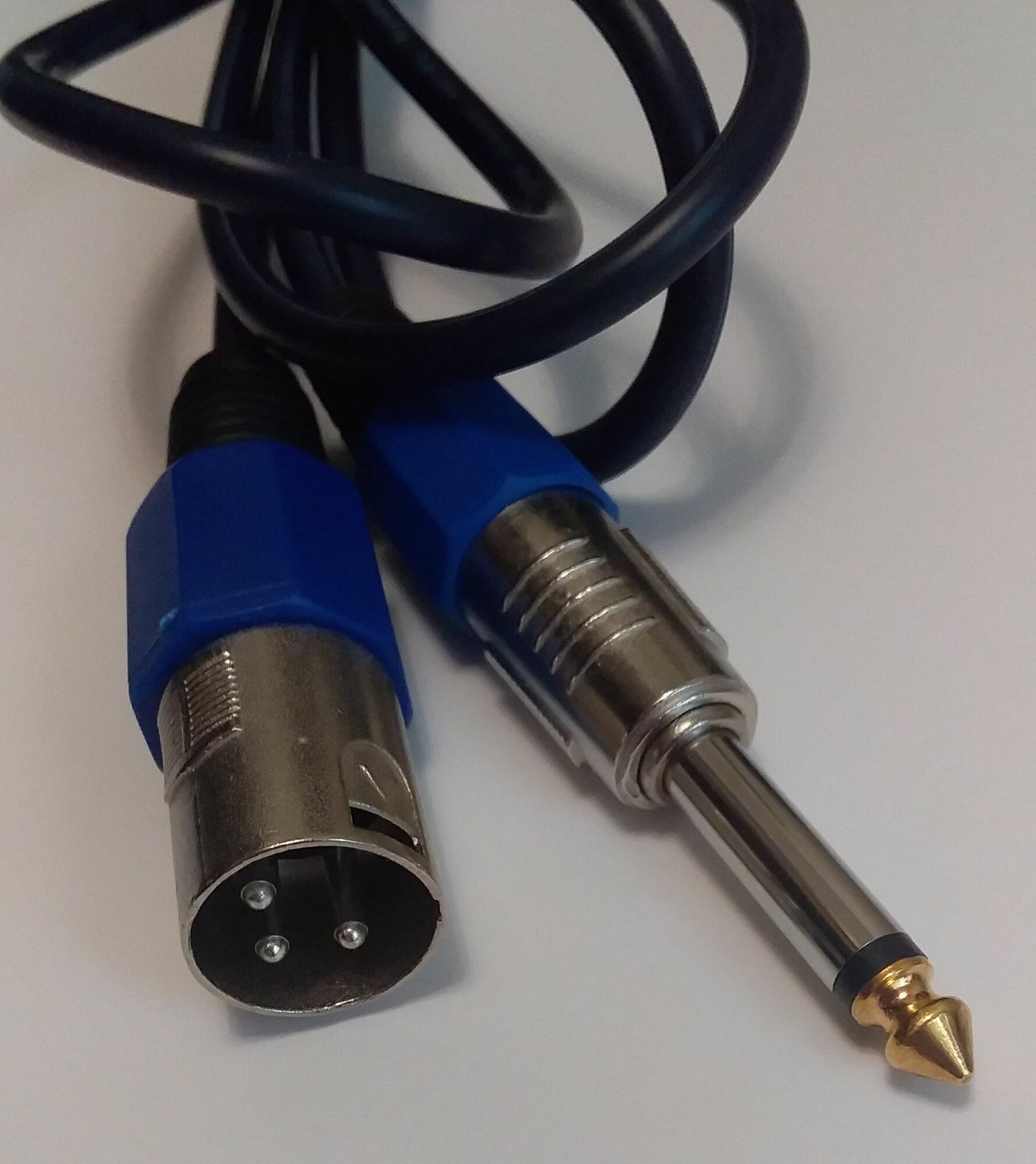 Кабель микрофонный 3-pin XLR (Canon) штекер - Штекер 6.3 моно PROF длинна 5 метров