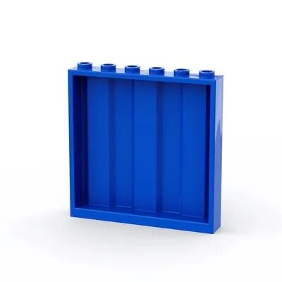 Набор панельных кирпичей JIAJIALE 1x6x5 Синий, blue