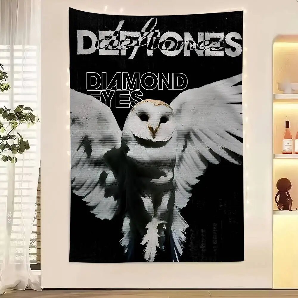 Гобелен Deftones Diamond Eyes, 90x140 см, черный