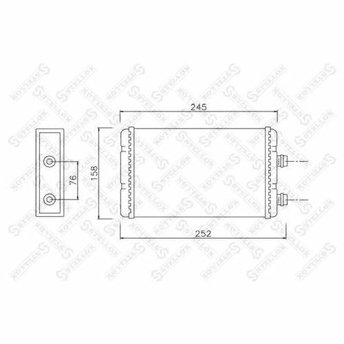 Радиатор печки Stellox 1035118SX для Fiat Doblo, Idea, Punto