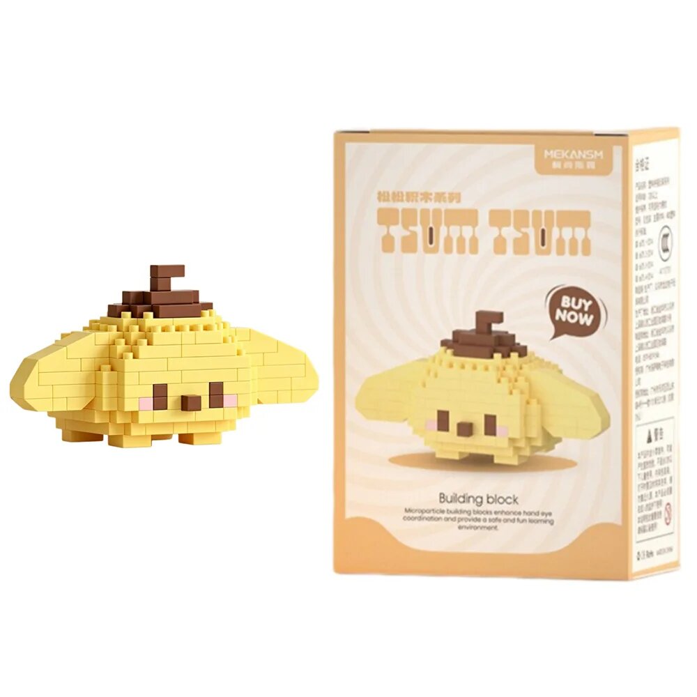 Sanrio Pompompurin строительные блоки, K165, Синий
