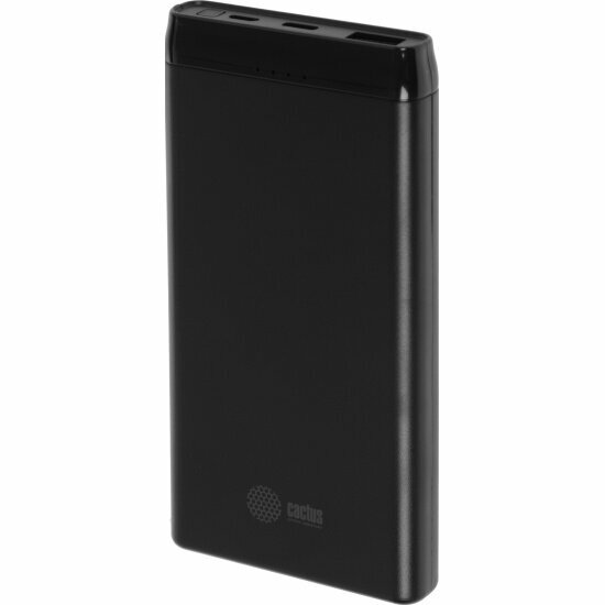 Внешний аккумулятор Cactus CS-PBFSFT-10000 Li-Pol 10000mAh 2.1A+2.1A черный 2xUSB