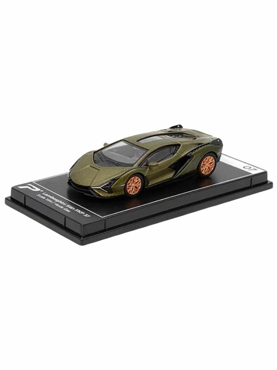 Машинка металлическая модель PosterCars 1:64 Bu-gatti Chiron Supersport