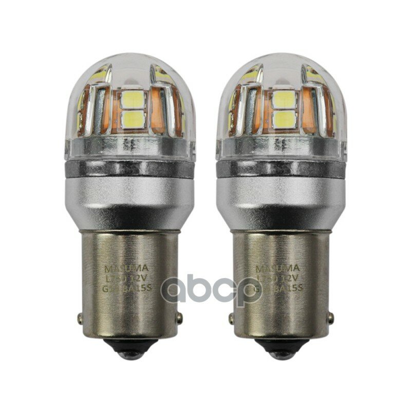 Лампа светодиодная G18 BA15s R5W 12В 5Вт, к-кт Masuma арт. L750