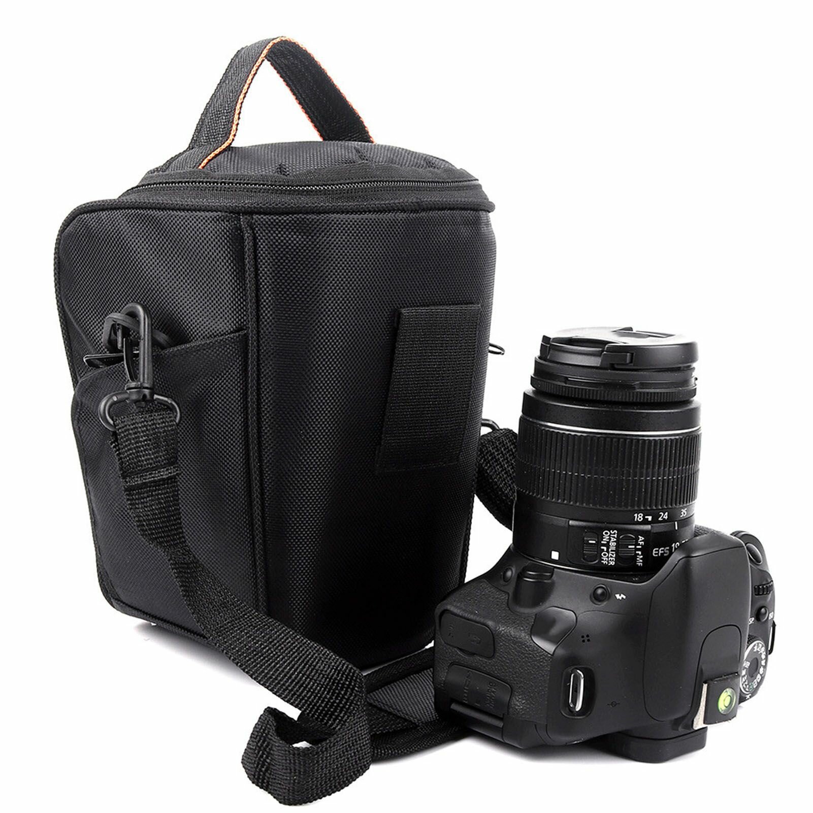 Сумка для беззеркальной камеры DSLR SLR Водонепроницаемая сумка через плечо для фотографов Черная