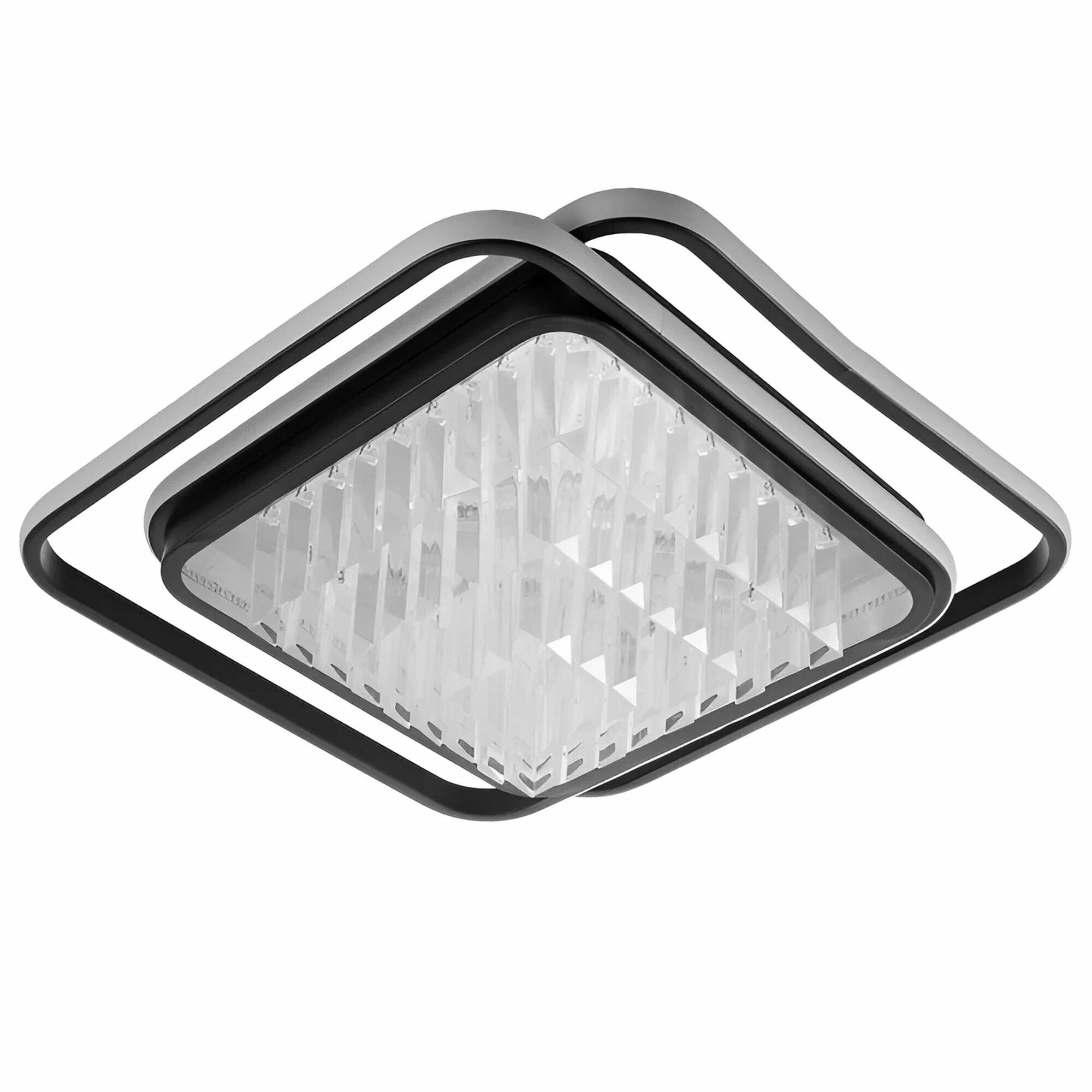 Люстра с ПДУ 1983/2 LED 130Вт 3000-6000К черный 45х45х18 см BayerLux