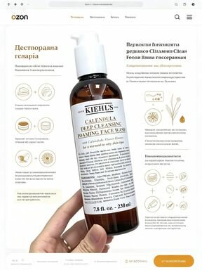 Kiehl's Пенка для глубокого очищения с календулой 230 мл календула 230 мл