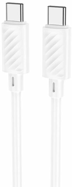 Кабель Питания 2 Метра Tupe C - Tupe C, HOCO X88 USB кабель Type - C 2m 60w - White