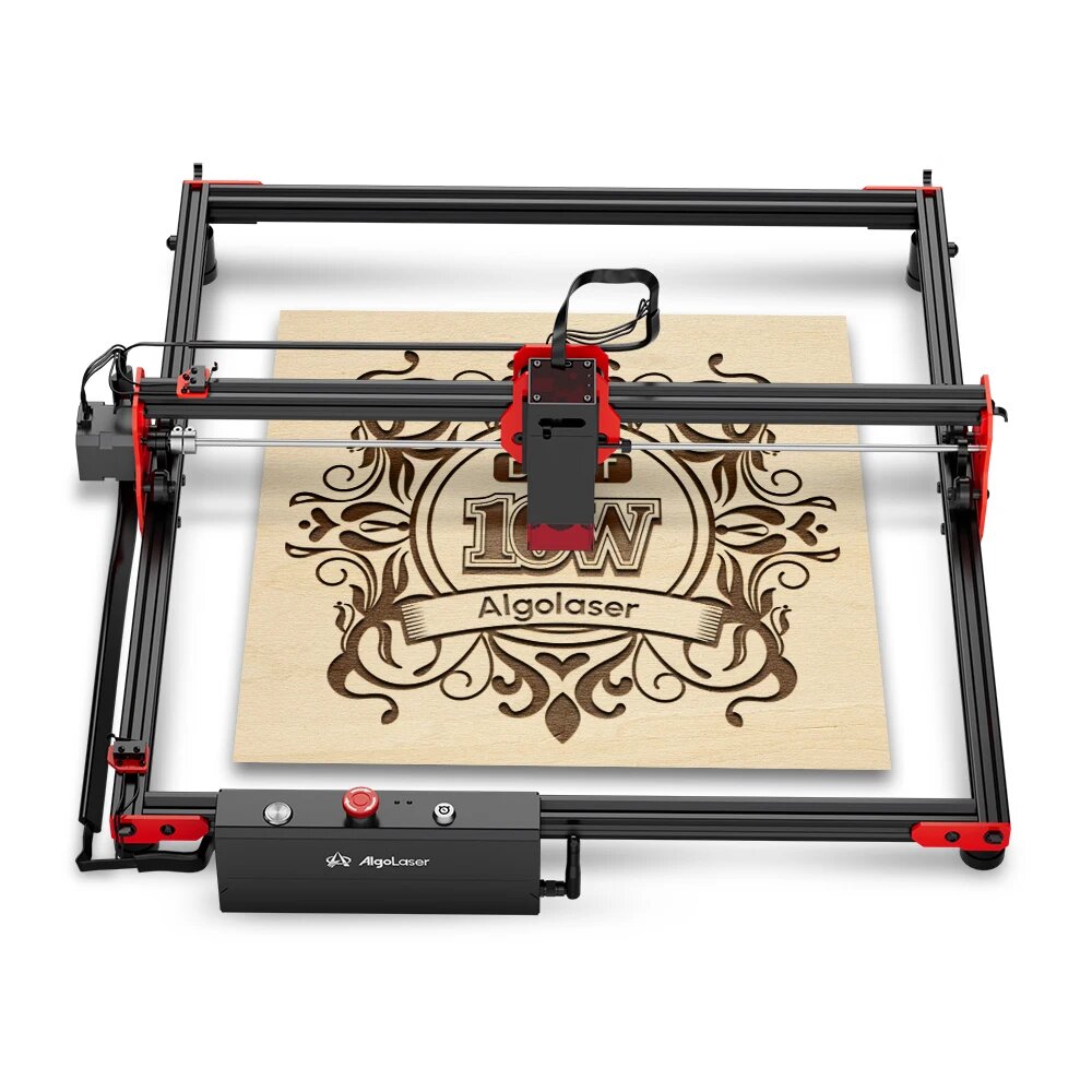 DIY-набор лазерного гравировщика Algolaser 10W CNC лазерная резальная машина для гравировки дополнительно Стол с сотчатыми ячейками и расширение набора и ротационный ролик