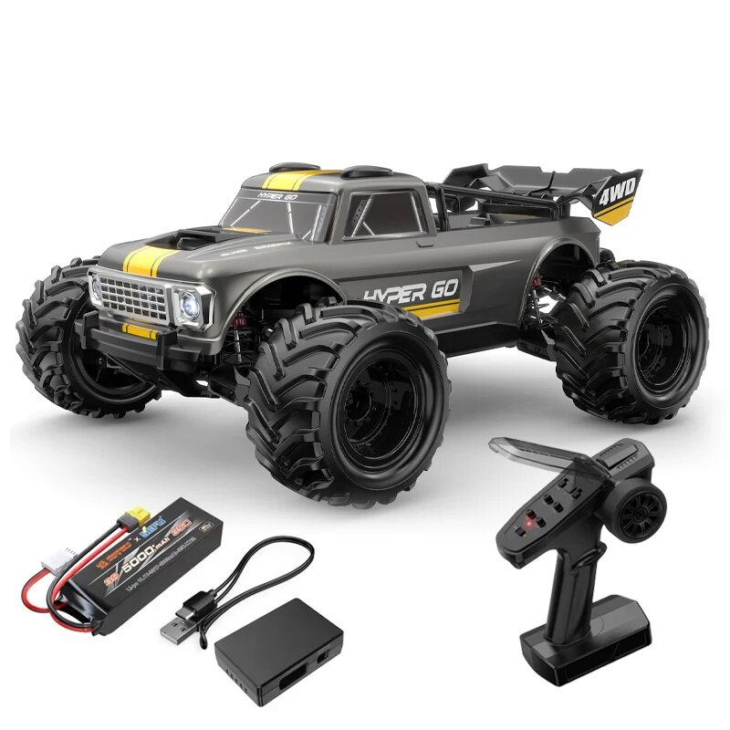 MJX 10210 Hyper Go Радиоуправляемая машина без щеток 4WD Высокоскоростной монстр-трак 3S LiPo 66 км/ч Внедорожный клинкердрайв Гоночный игрушка