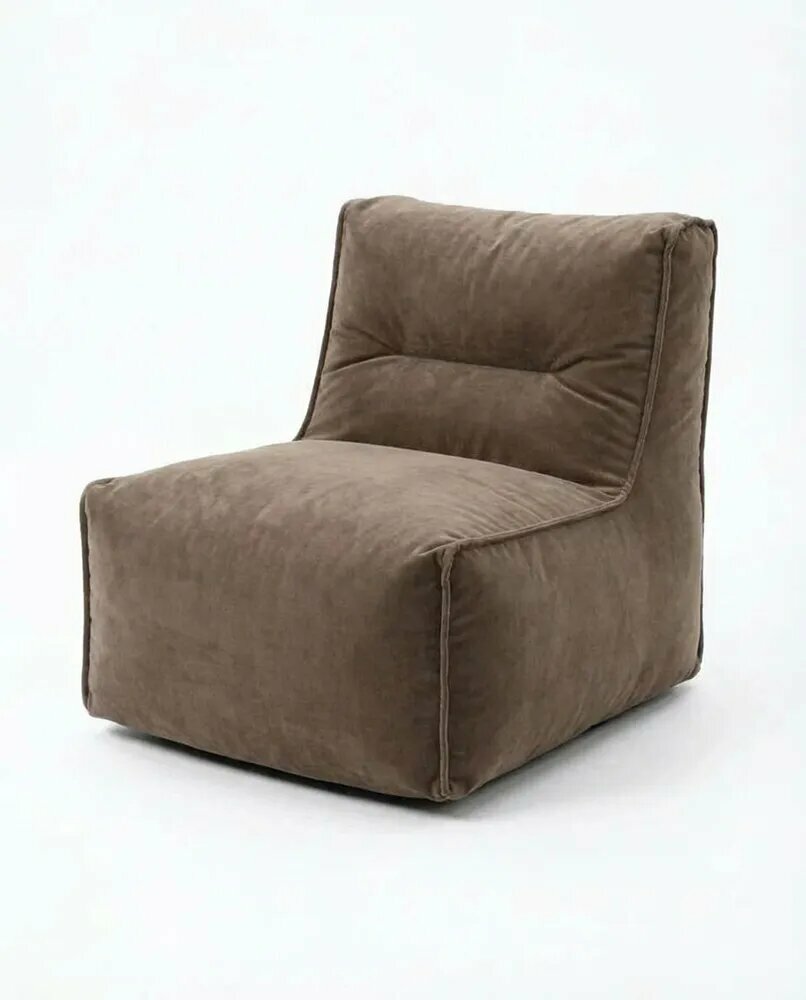 Bean-Bag Кресло-мешок, Велюр натуральный, коричневый