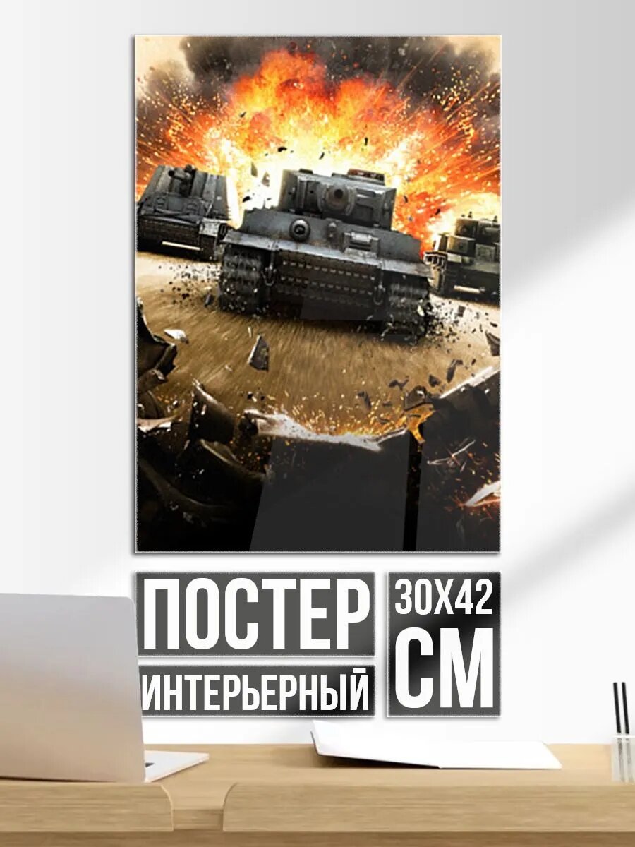 Постер на стену Танки