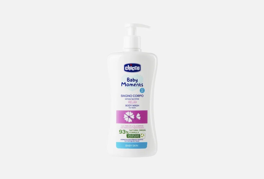 CHICCO baby moments, 0+ Детская пена для ванны 500 мл