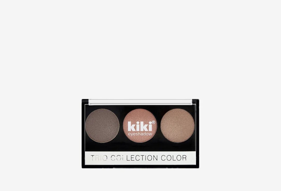 KIKI Trio Collection Color Тени для век 2.4 г оливковый, корица, бежево-коричневый