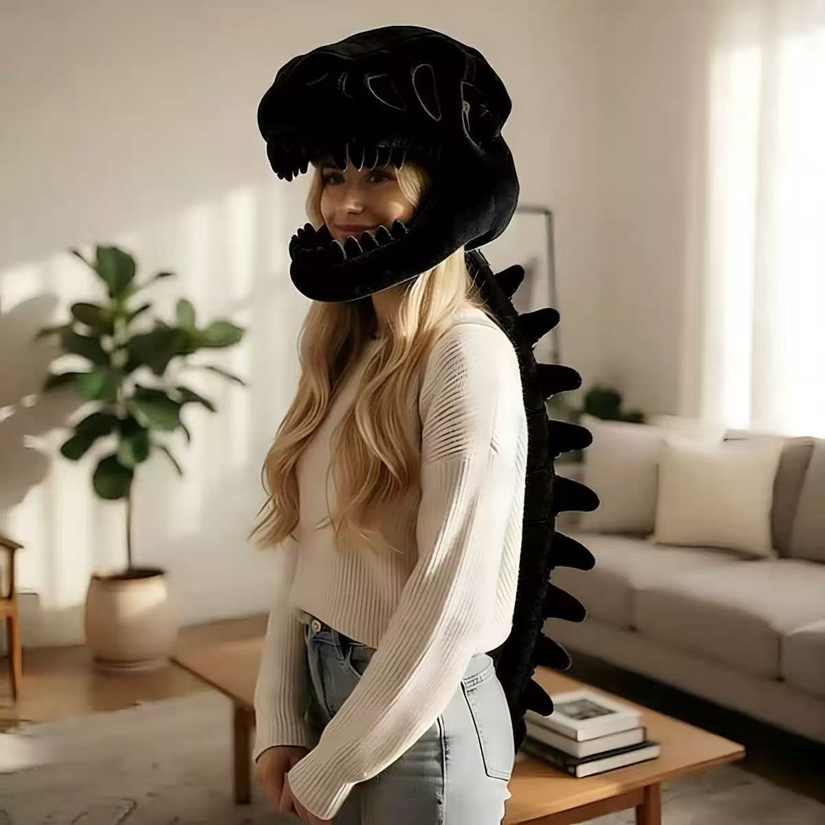 Игровая декор для_costume - Динозавровский скелет, wearable подушка