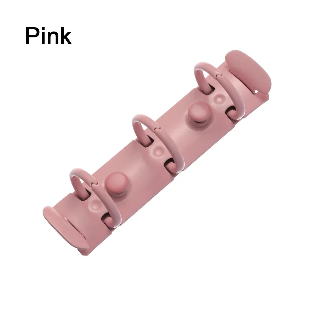 JESJELIU Зажим для переплета с 3 отверстиями pink