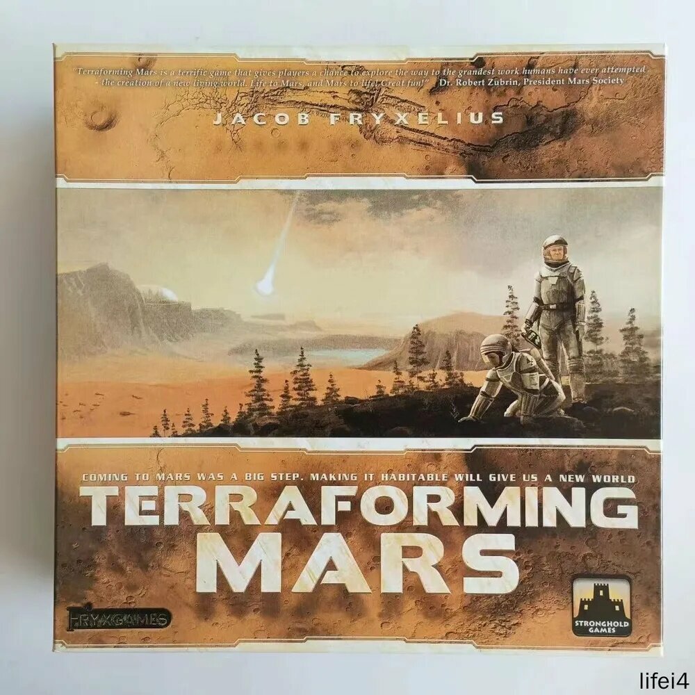 Terraforming Mars, английская версия настольной игры, стратегия колонизации Марса для взрослых и подростков, подарок любителям экономических игр