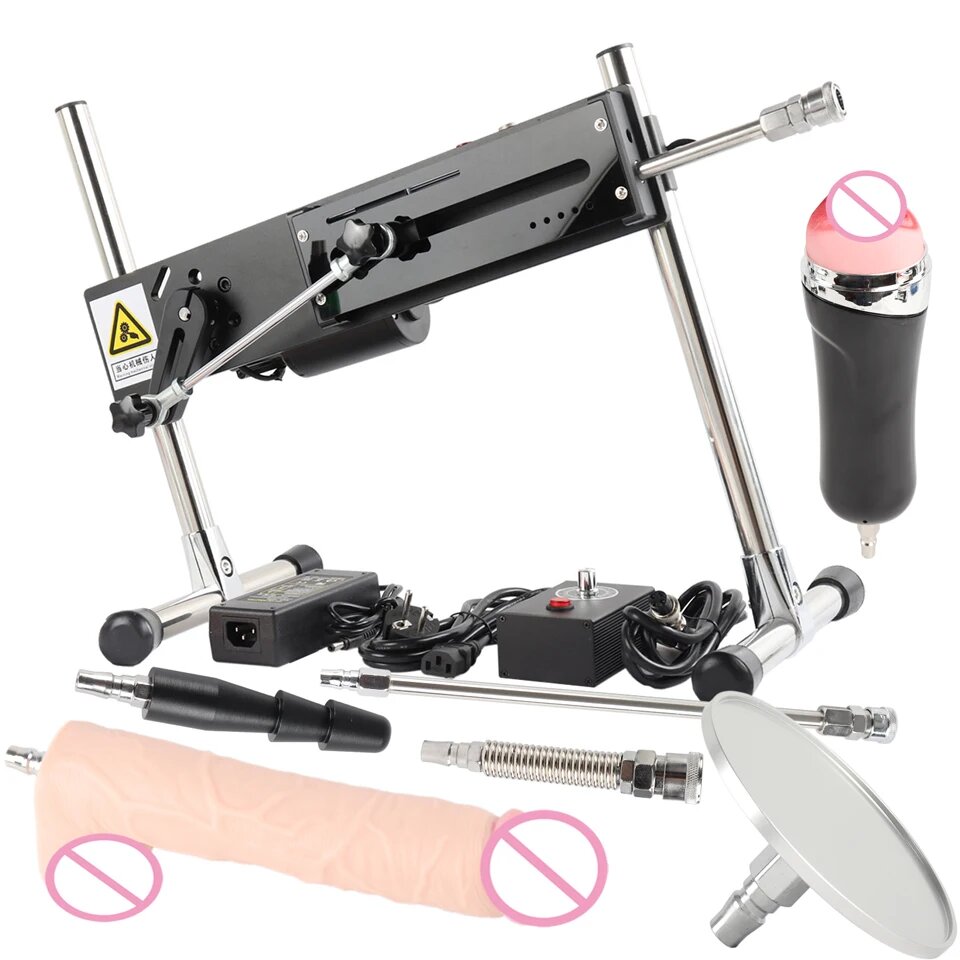 Fredorch Strong Power Metal Sex Machine 3-15cm Stroke Length Automatic Hand-free Vibrator Sex Toy For Adult Love Machine Gun Ses