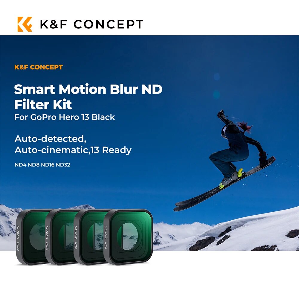 K&F Concept Smart Motion Blur ND Фильтры для GoPro Hero 13-9