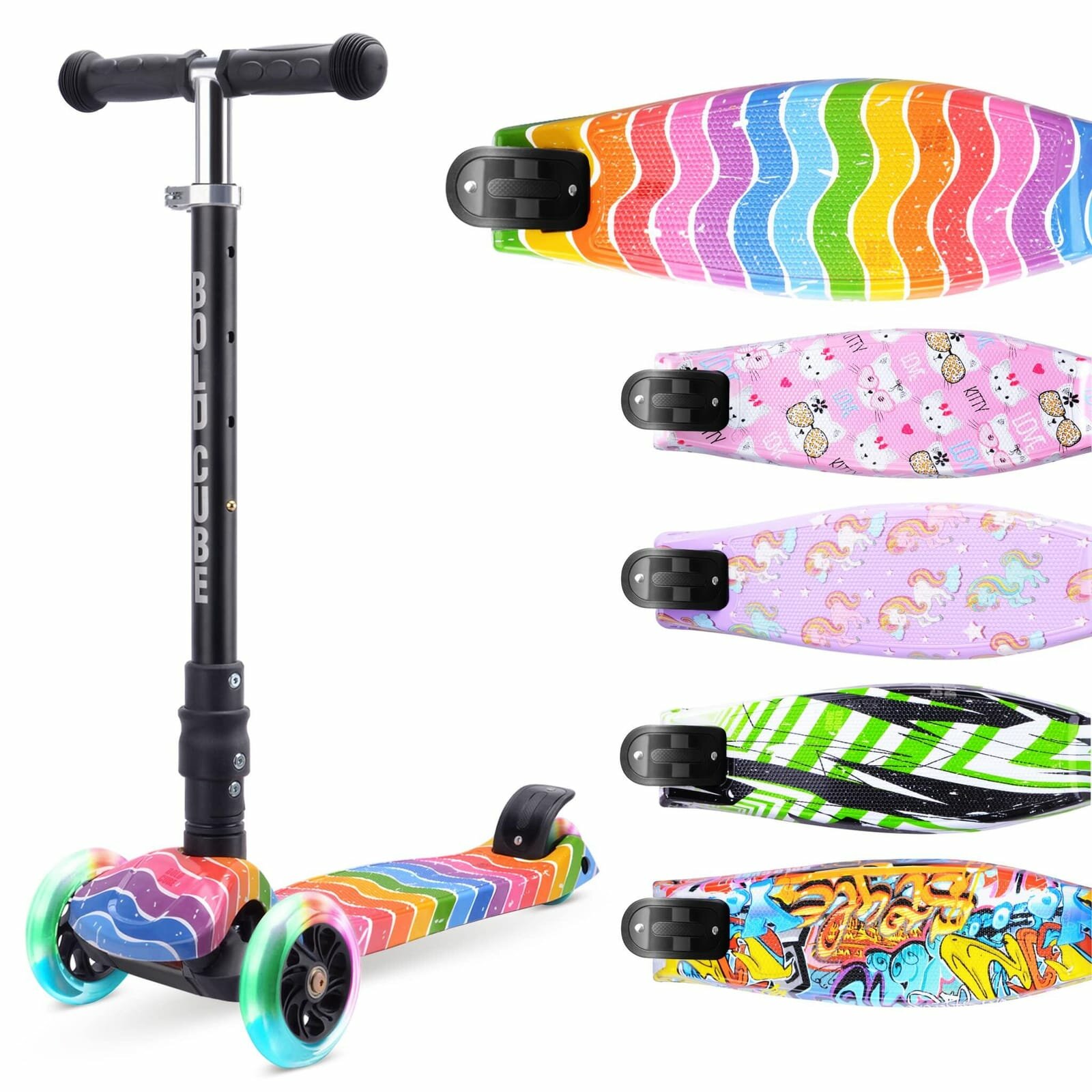 DECATHLON трехколесный самокат Decathlon BOLDCUBE Astro Dream, синий