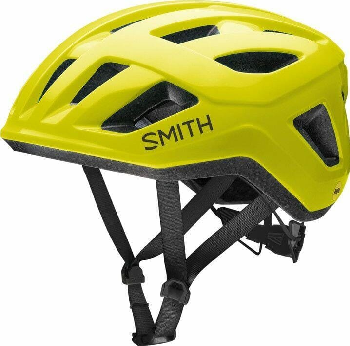 DECATHLON велосипедный шлем Smith Signal Mips, неоново-желтый, размер L (59-62 см)