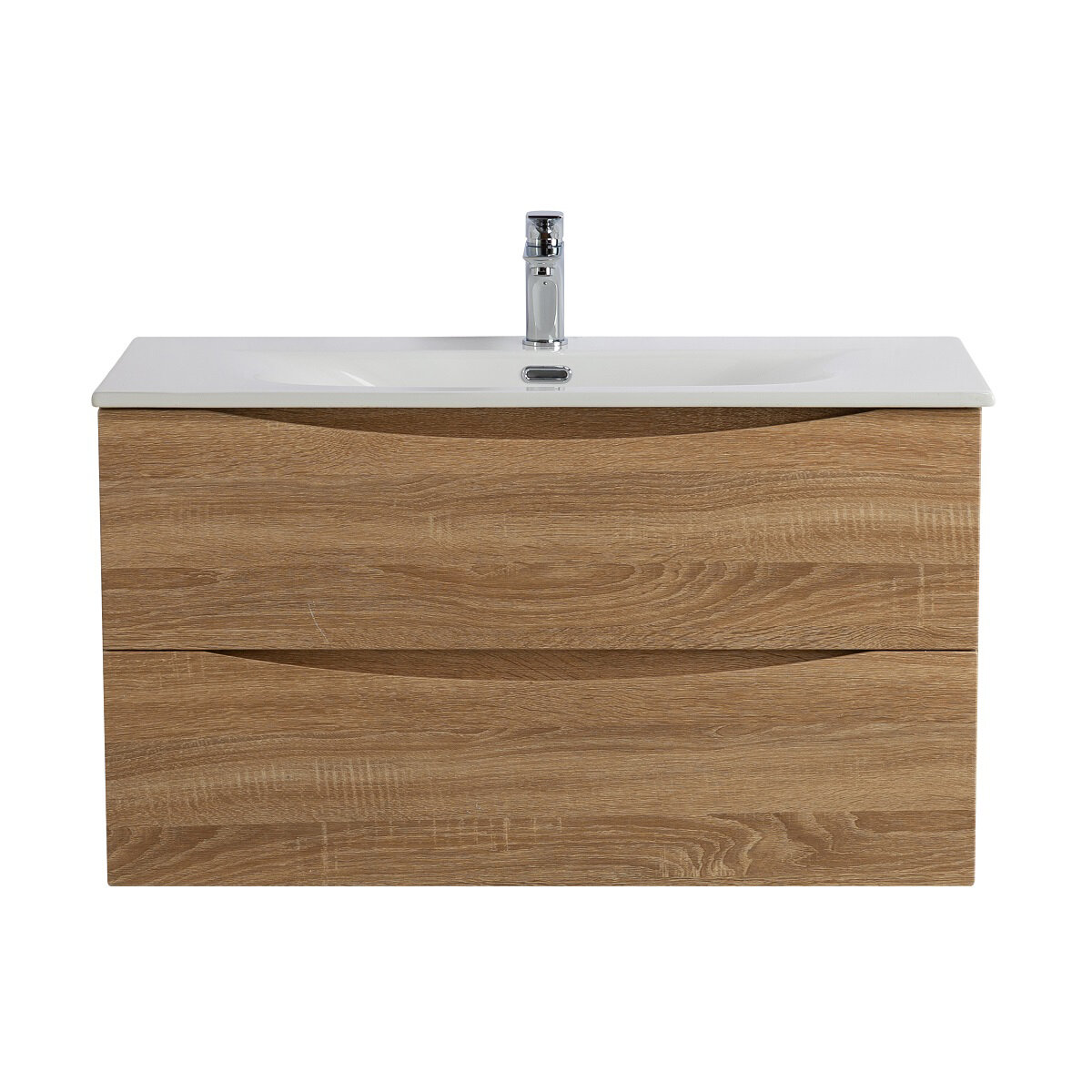 Тумба с раковиной BelBagno Marino-Cer-N 90 MARINO-CER-N-900-2C-SO-WO-P Rovere Bianco