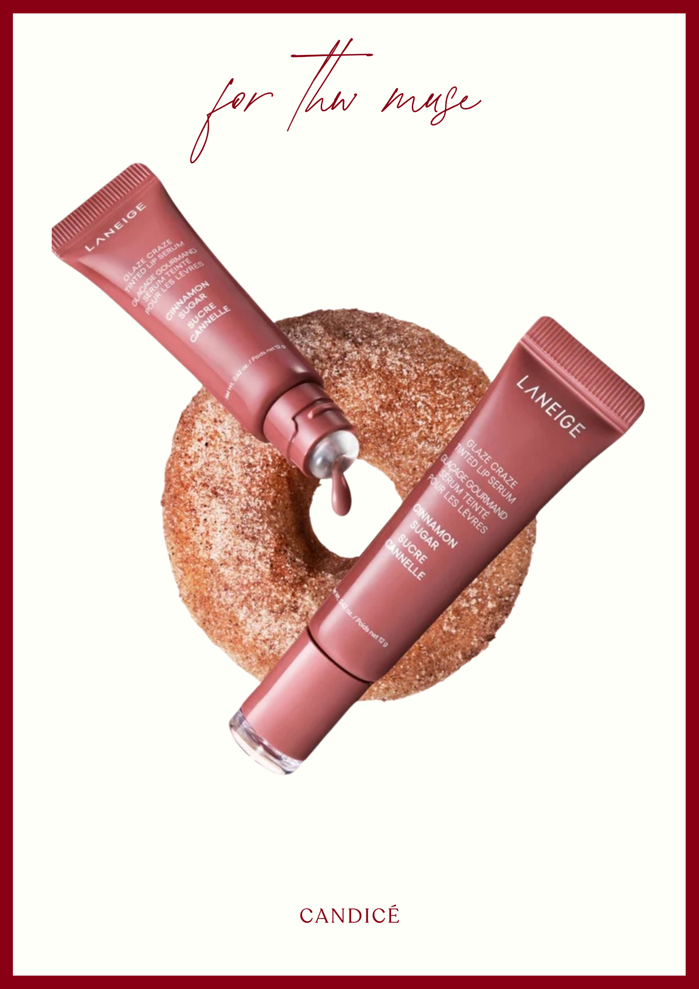 Блеск для губ LANEIGE GLAZE CRAZE TINTED POLYPEPTIDE LIP SERUM оттенок CINNAMON SUGAR,12 гр.