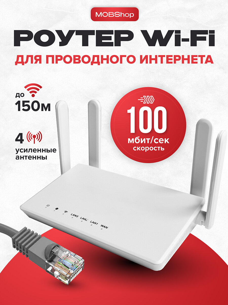Wi-Fi-роутер для дома 1200Мбит/с