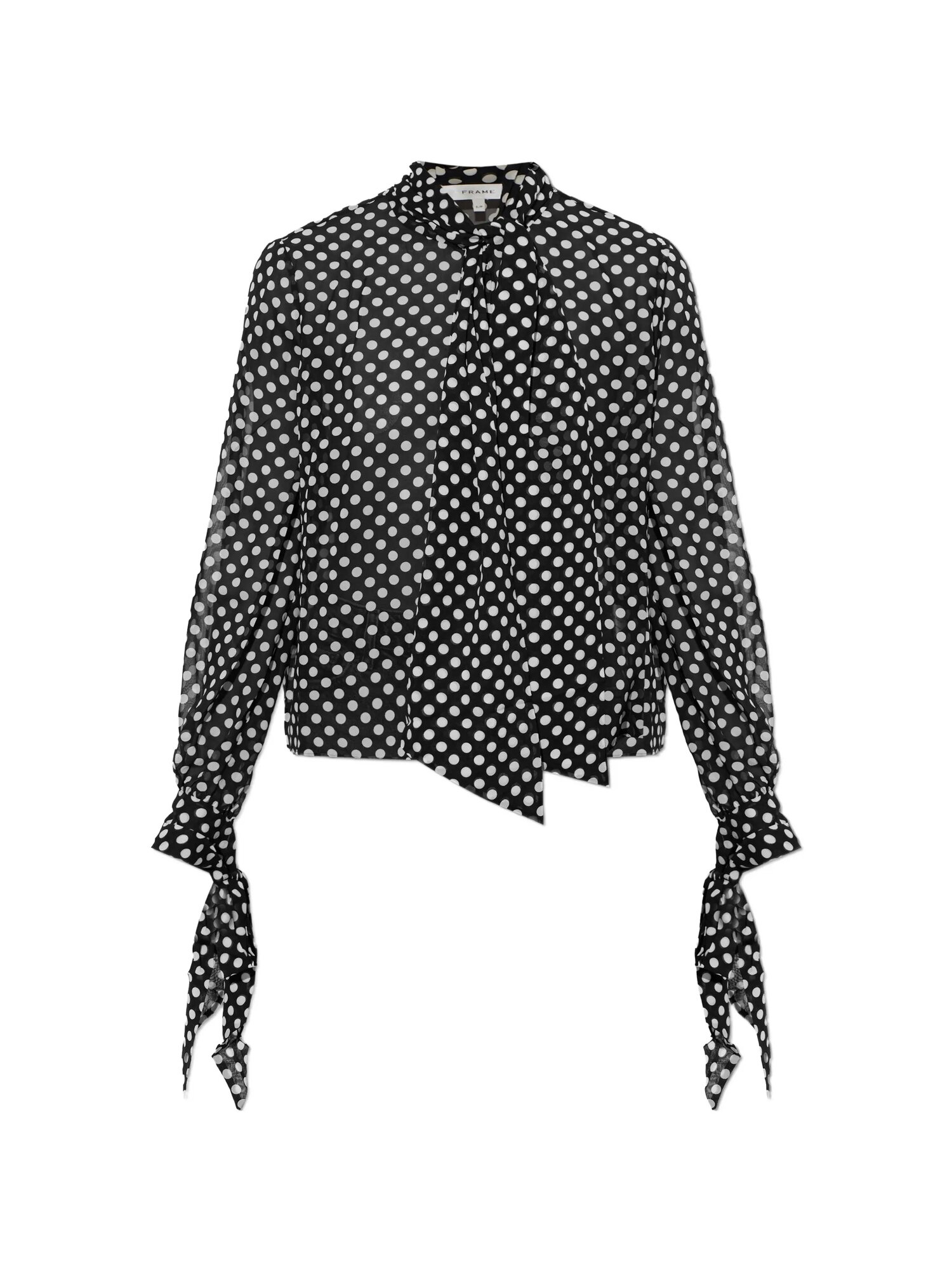 Блуза Polka-dot tie-fastening blouse