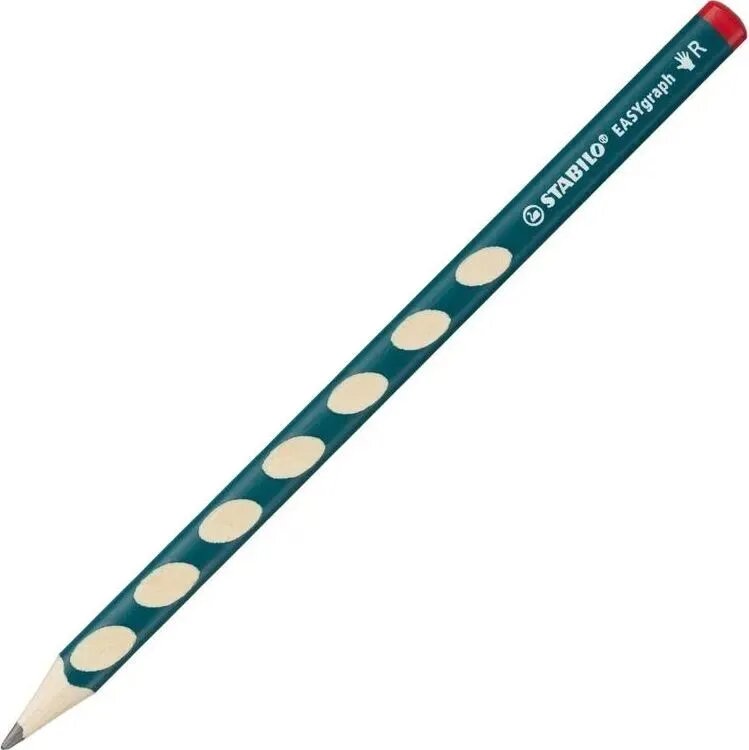 Карандаш STABILO EASYgraph, твердость: 8H, зеленый, 1 шт.