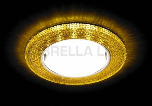 Светильник Ambrella Light G290 GD хром/топаз GX53+3W(LED WHITE )